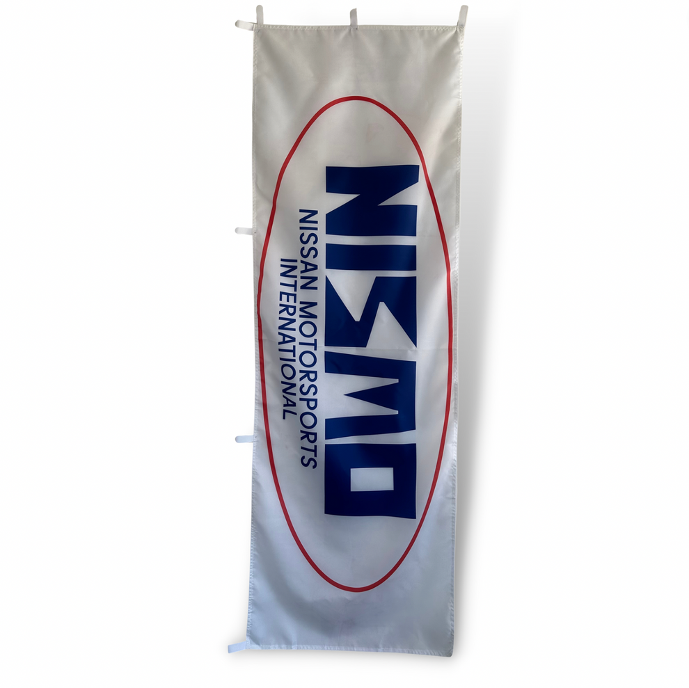 Nismo Heritage (White and Blue) Nobori Flag – Noboru